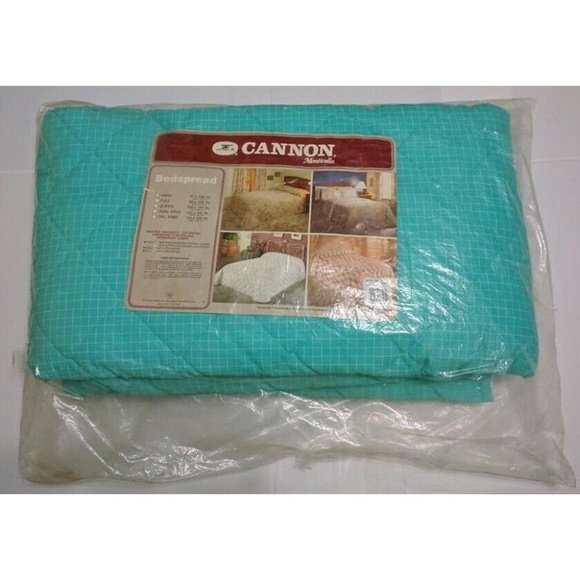 CANNON | Bedding | Vintage Cannon Twin Green Bed Spread Made In Usa ...